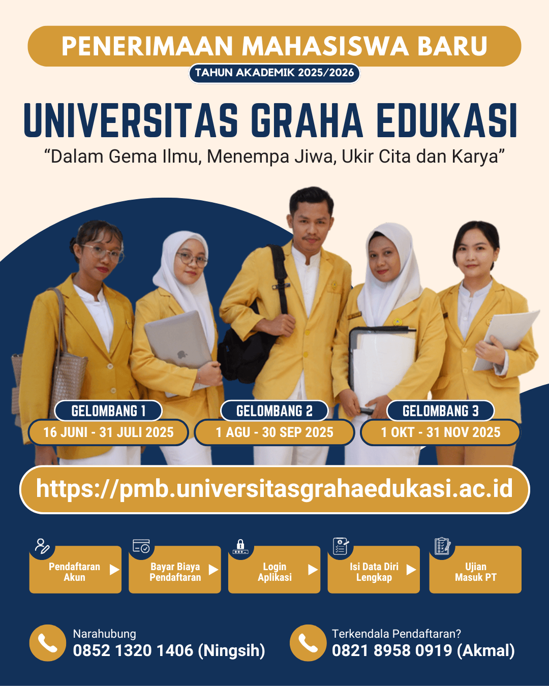 PMB UGEM – Penerimaan Mahasiswa Baru Universitas Graha Edukasi Makassar